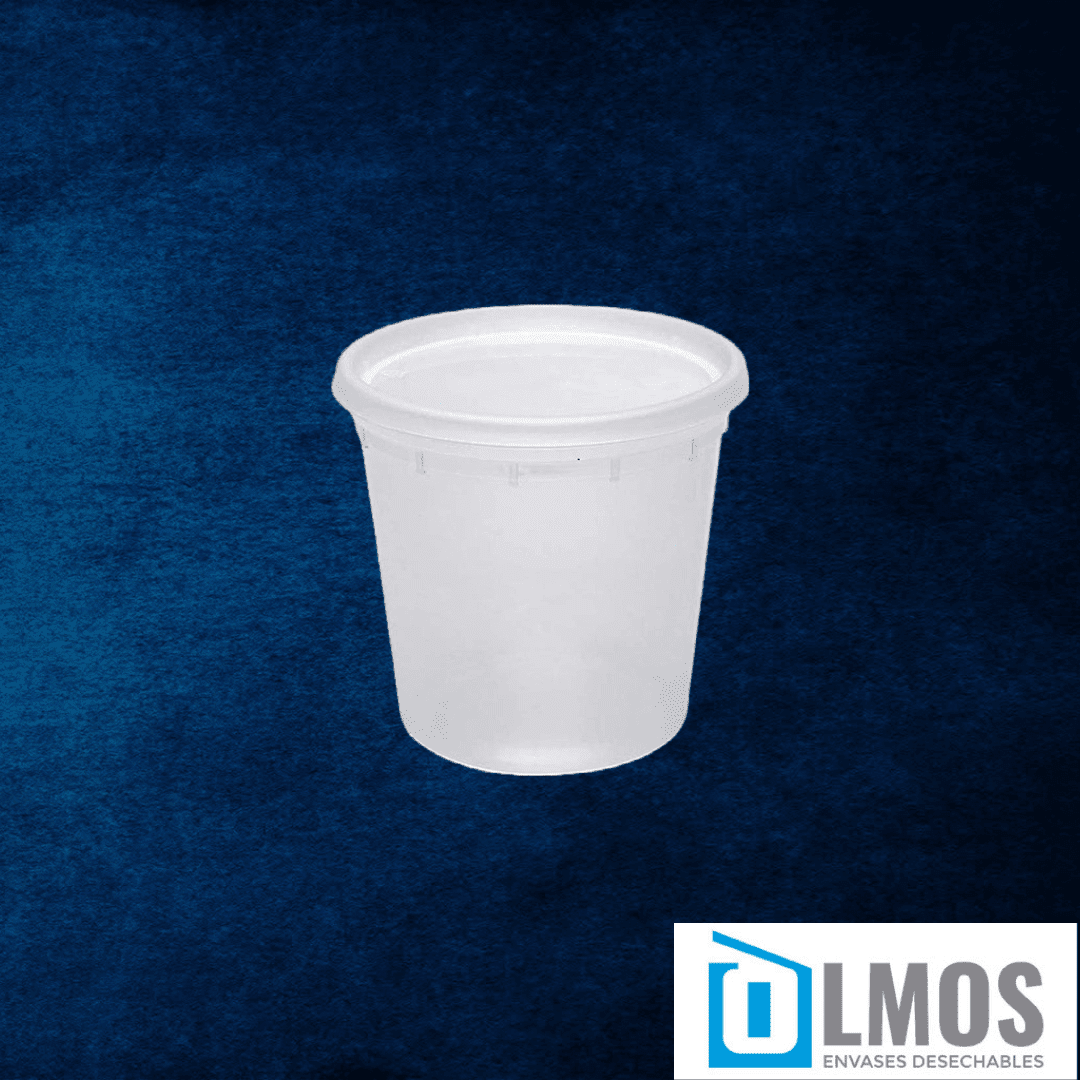 Paquete pote plástico 24oz 50un | Olmos