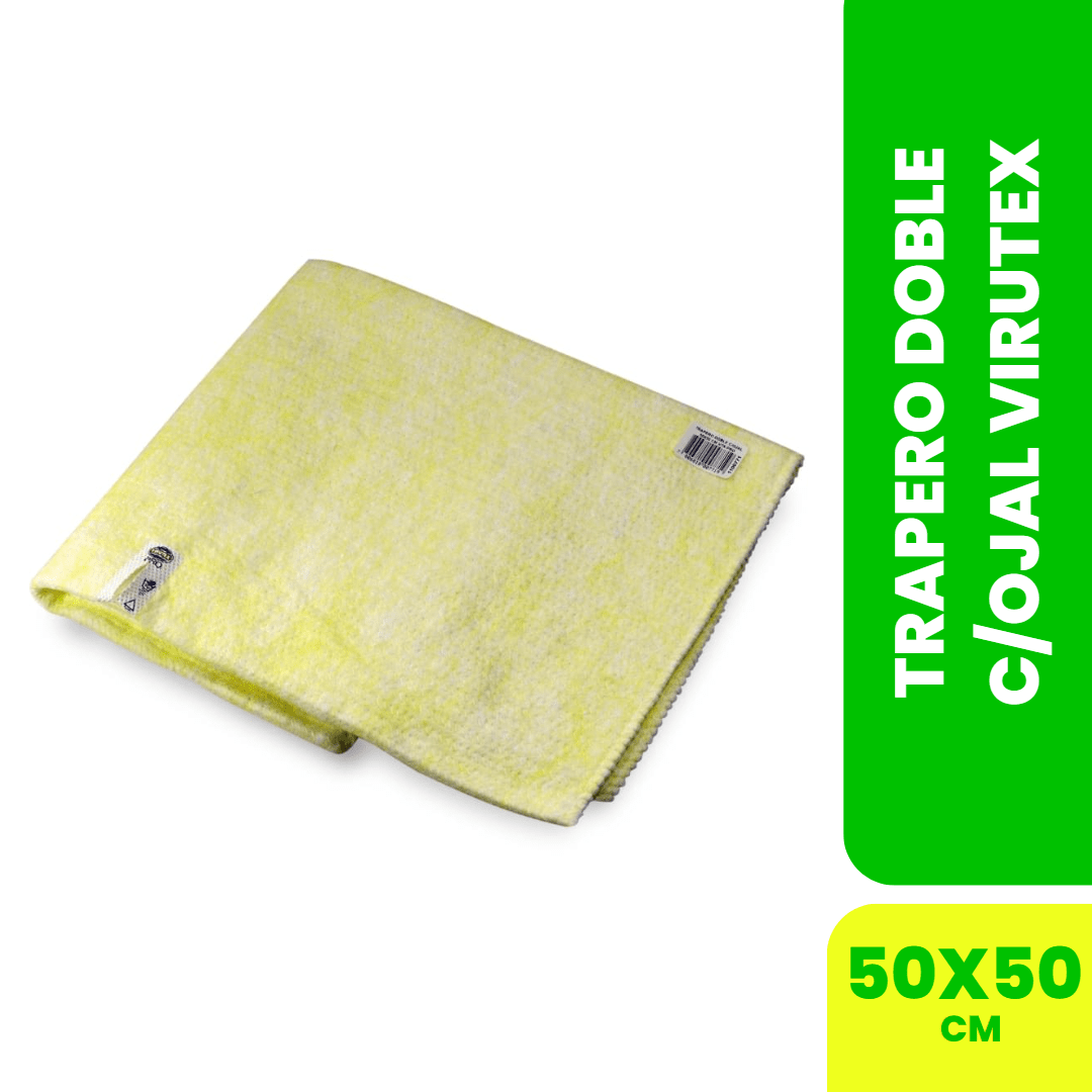 TRAPERO DOBLE C/OJAL 50X50 CM VTX-PRO | PABEL, Aseo y Limpieza