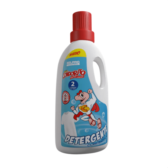 DETERGENTE LIQUIDO ECONOMICO AZUL CONDORITO 2LTS | PABEL, Aseo y Limpieza