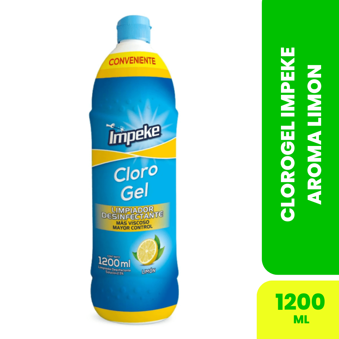 CLOROGEL AROMA LIMON 1200 ML - IMPEKE | PABEL, Aseo y Limpieza