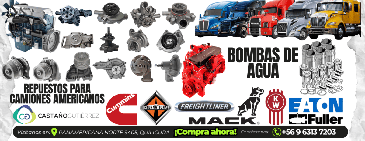 BOMBAS DE AGUA | HERMANOS CASTAÑO GUTIERREZ TRUCK SPA