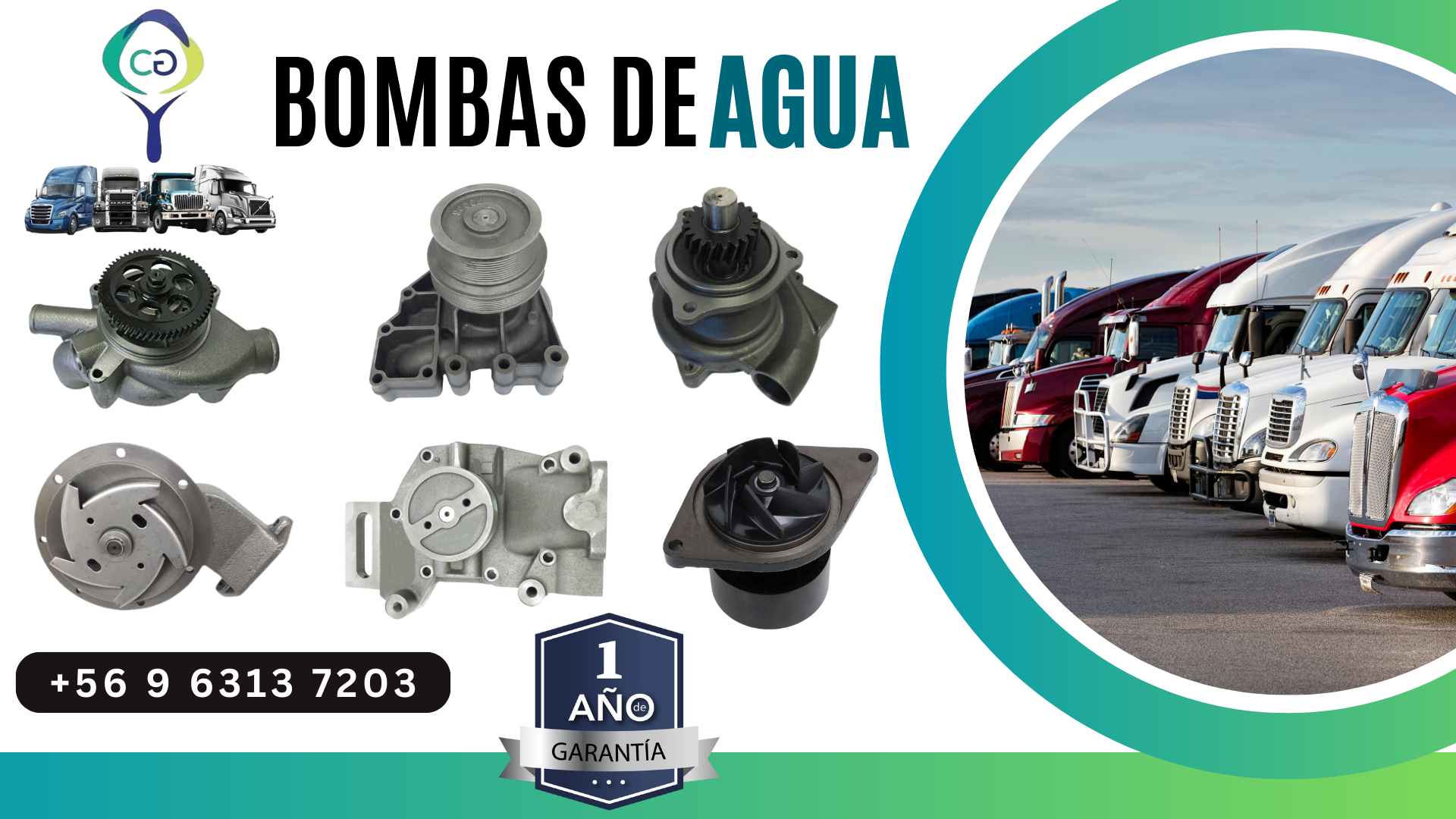 BOMBAS DE AGUA | HERMANOS CASTAÑO GUTIERREZ TRUCK SPA