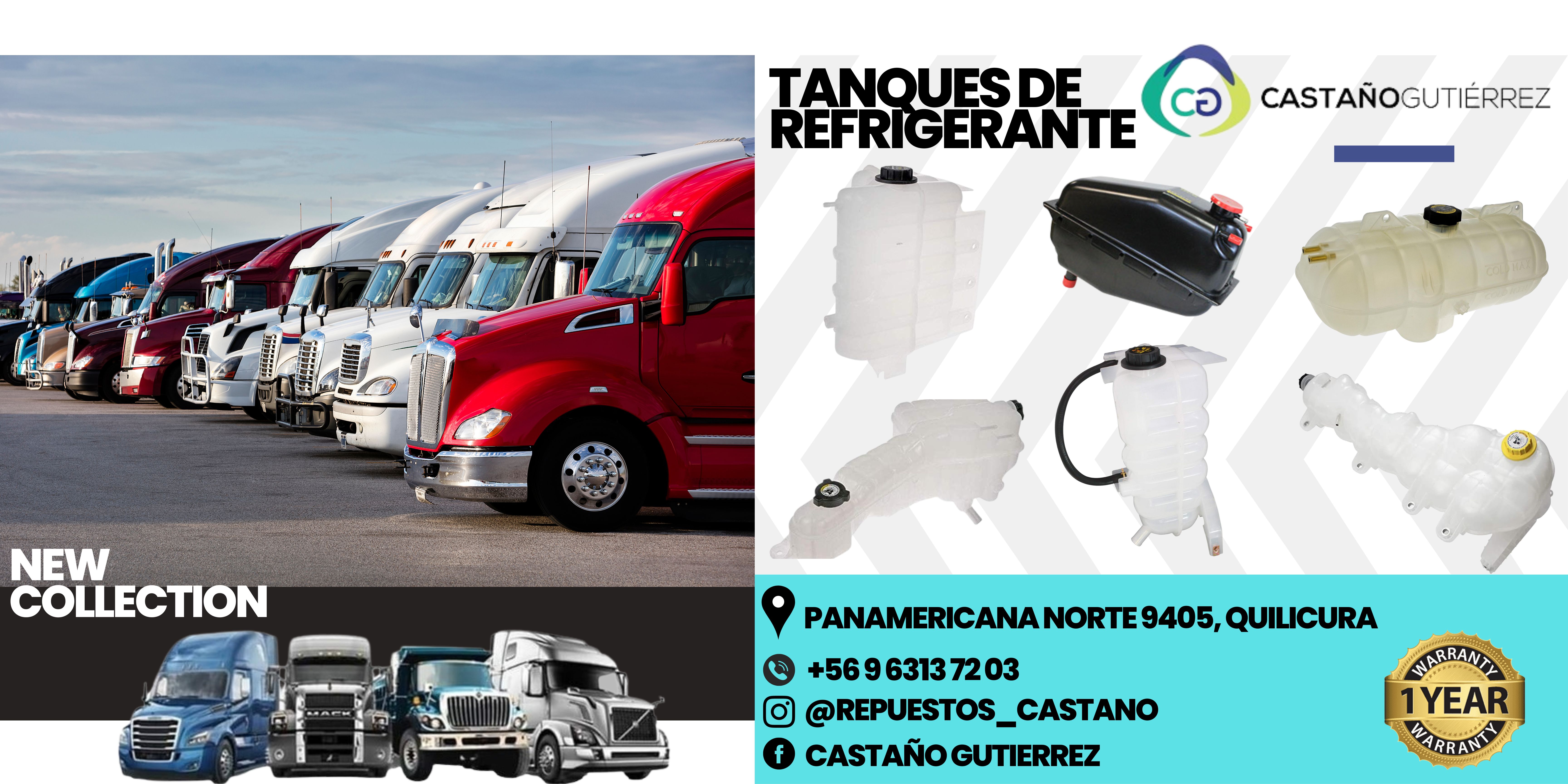 TANQUES DE REFRIGERANTE | HERMANOS CASTAÑO GUTIERREZ TRUCK SPA