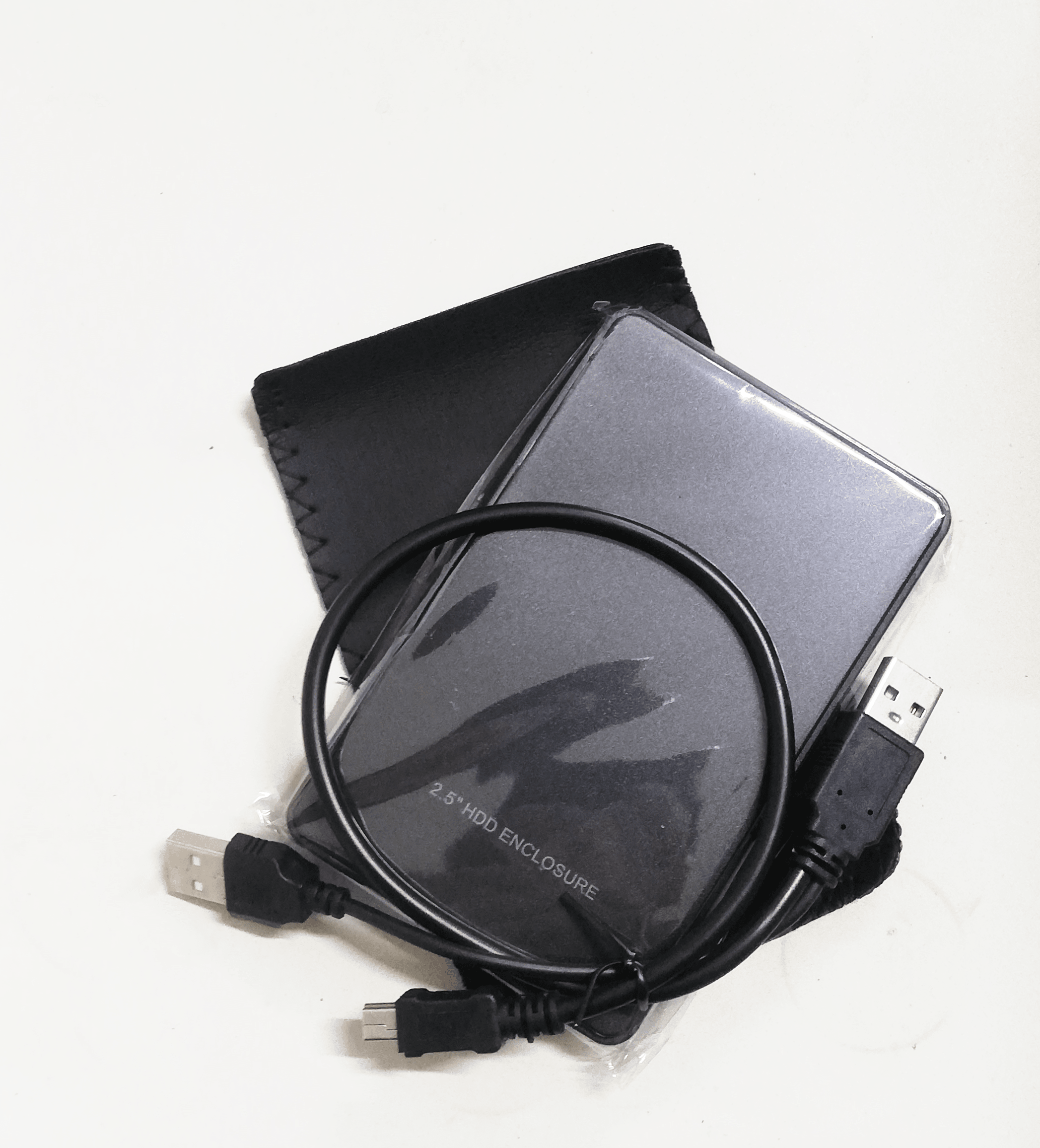 2.5" SATA USB 2.0 Hard Drive Disk HDD SSD Enclosure External Laptop ...