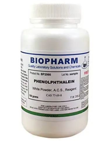 Phenolphthalein White Powder A.C.S Reagent(Inc, IGV) | Envirotechlab
