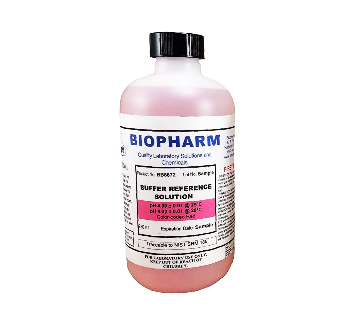 Solución Buffer pH 4.00 traceable to NIST SRM (Inc. IGV) | Envirotechlab