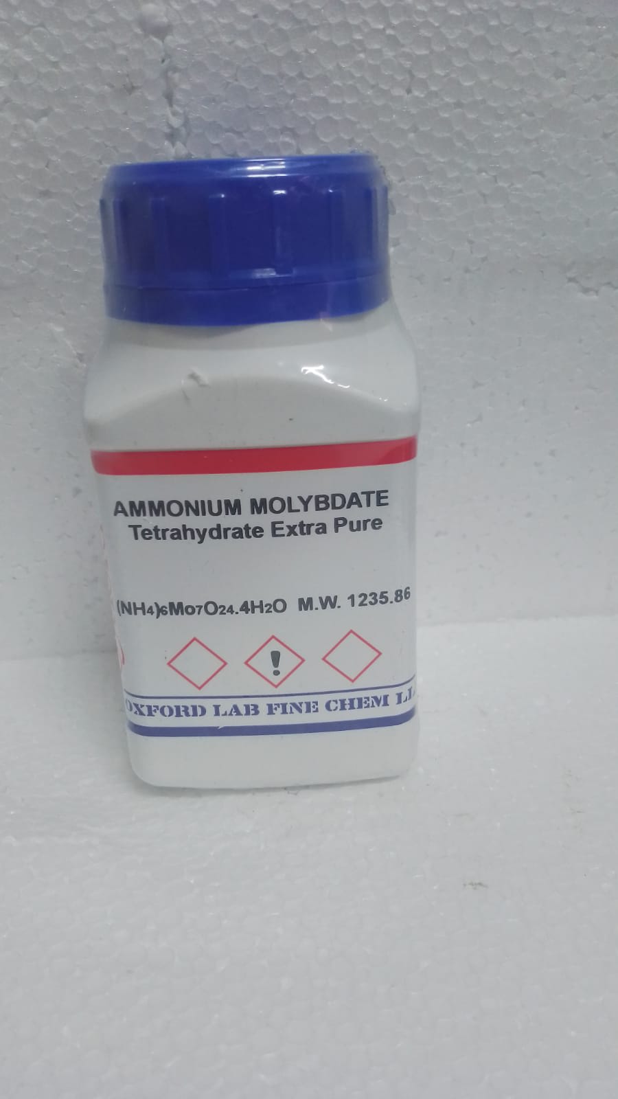 AMMONIUM MOLYBDATE TETRAHYDRATE 98% Extra Pure (Inc IGV) | Envirotechlab