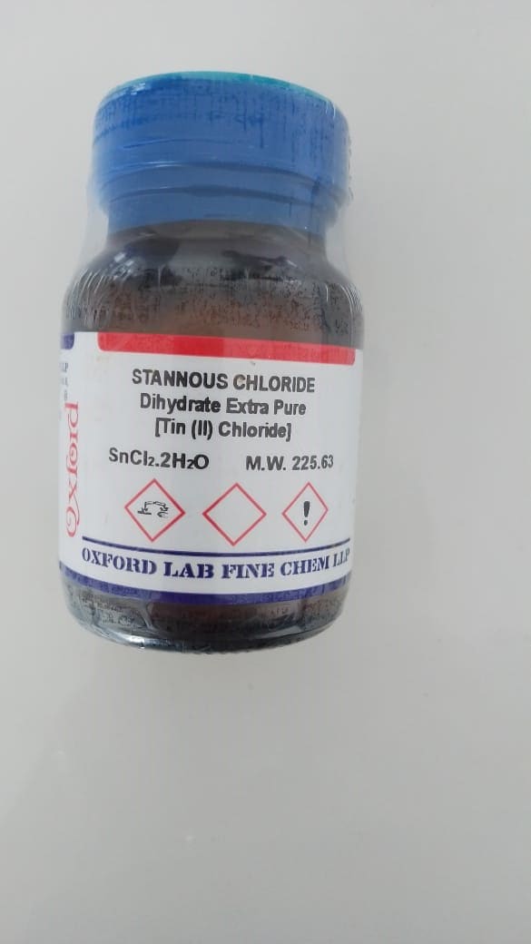 STANNOUS CHLORIDE DIHYDRATE 97% Extra Pure (Inc.IGV) | Envirotechlab