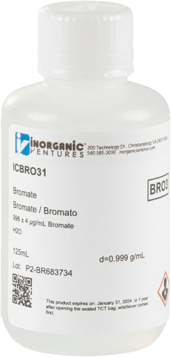 1000ug/mL BROMATE 125mL-ISO 17034 (INC IGV) | Envirotechlab