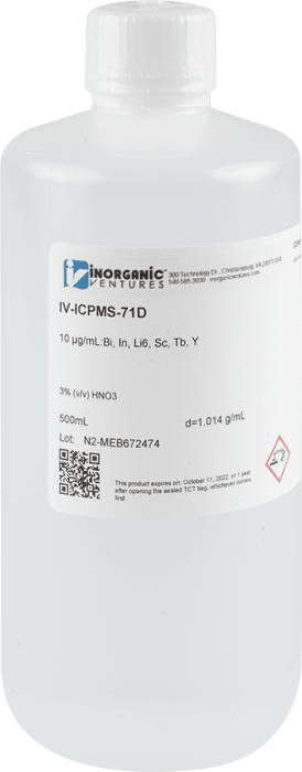 10 ppm 6 Element ICP-MS Internal Standard ISO 17034 (INC IGV ...
