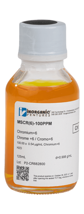 100ug/mL CHROMIUM +6 125mL (INC IGV) | Envirotechlab
