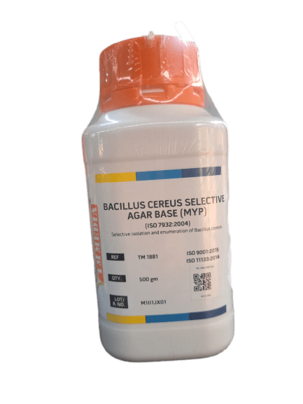 BACILLUS CEREUS SELECTIVE AGAR BASE (MYP) (INC IGV) | Envirotechlab