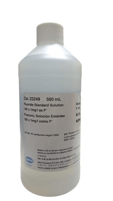FLUORIDE STANDARD SOLUTION 500ML-HACH, 23249 (INC IGV) | Envirotechlab