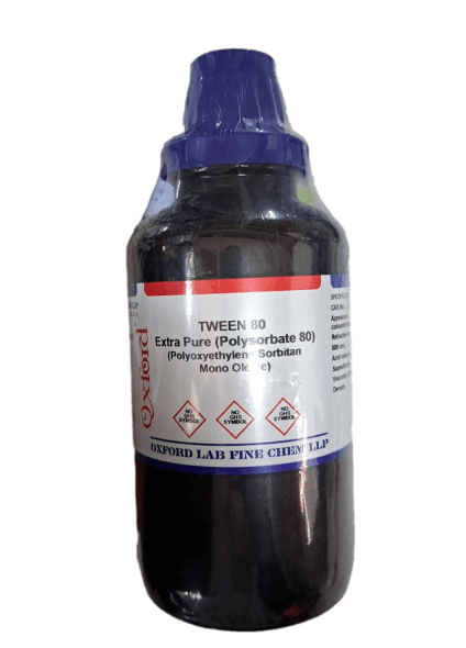 TWEEN 80 EXTRA PURE ( POLYSORBATE 80) 500ML-OXFORD (INC IGV ...