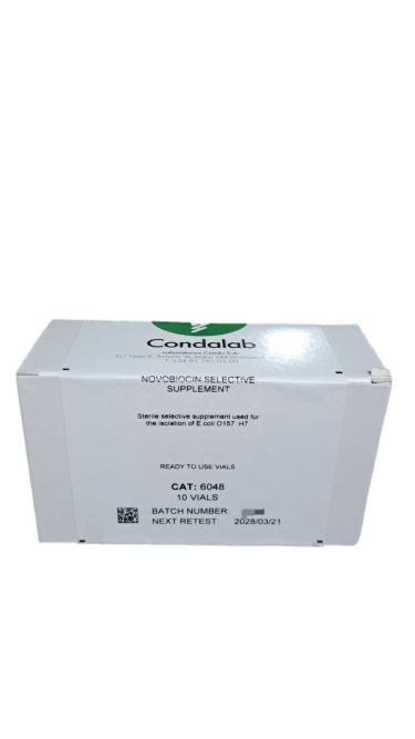 NOVOBIOCIN SELECTIVE SUPPLEMENT 10 VIALS-CONDALAB, 6048 (INC IGV ...