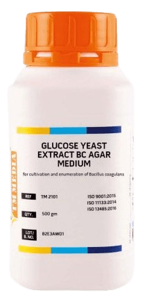 GLUCOSE YEAST EXTRACT BC AGAR MEDIUM (Inc IGV) | Envirotechlab