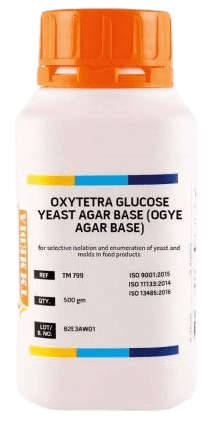 OXYTETRA GLUCOSE YEAST AGAR BASE (OGYE AGAR BASE) (Inc IGV) | Envirotechlab