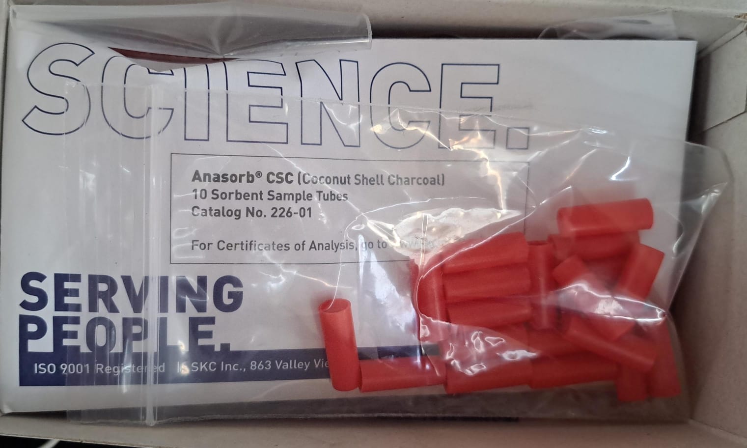 10 SORBENT SAMPLE TUBES-ANASORB CSC (INC IGV) | Envirotechlab