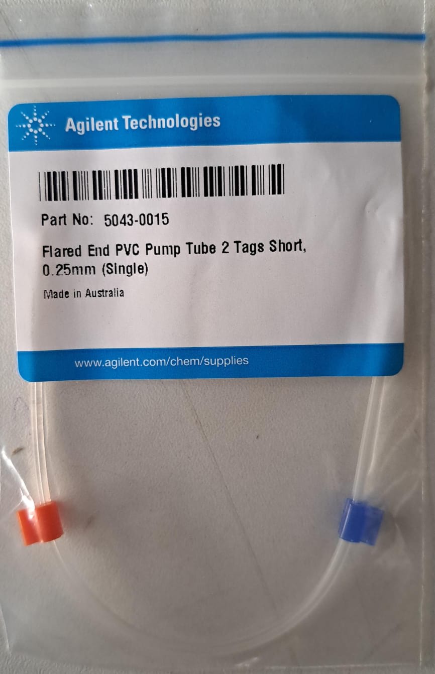 FLARED END PVC PUMP TUBE 2 TAGS SHORT 0.25MM (INC IGV) | Envirotechlab