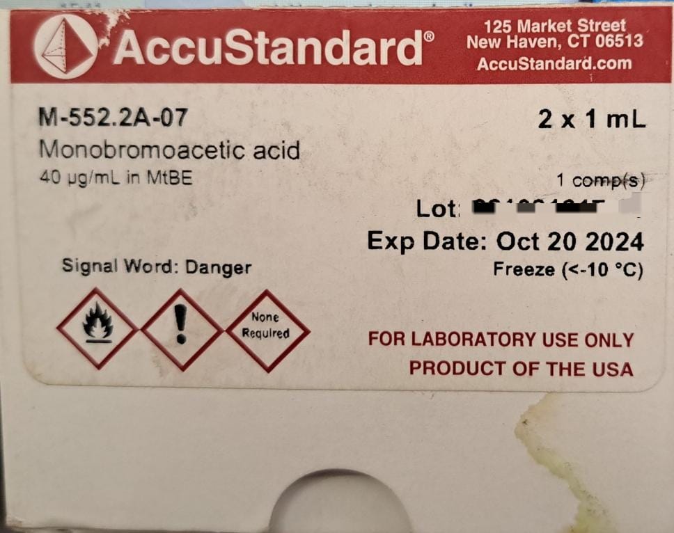 MONOBROMOACETIC ACID 2 X 1 ML (INC IGV) | Envirotechlab