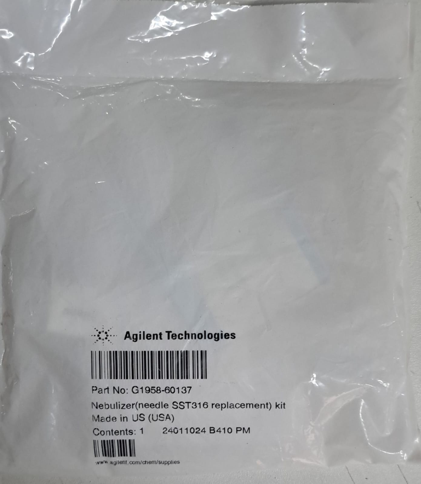 NEBULIZER (NEEDLE SST316 REPLACEMENT) KIT-AGILENT TECHNOLOGIES, G1958 ...