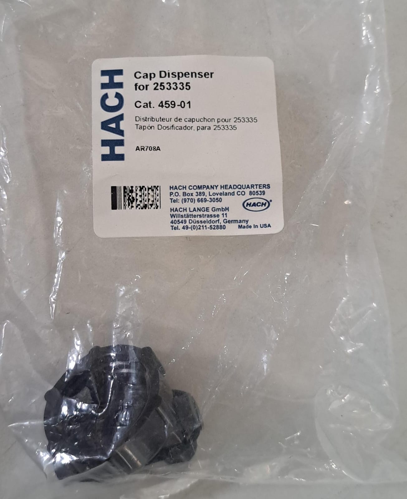 CAP DISPENSER (UND)-HACH, 459-01 (INC IGV) | Envirotechlab