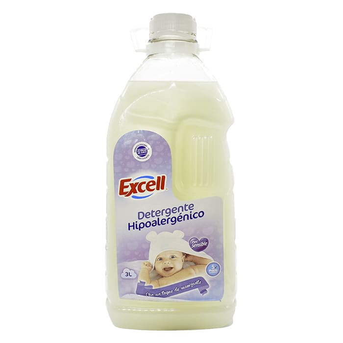 Detergente Líquido Hipoalergénico 3 Lt. Excell | Super Costo | Pañales ...