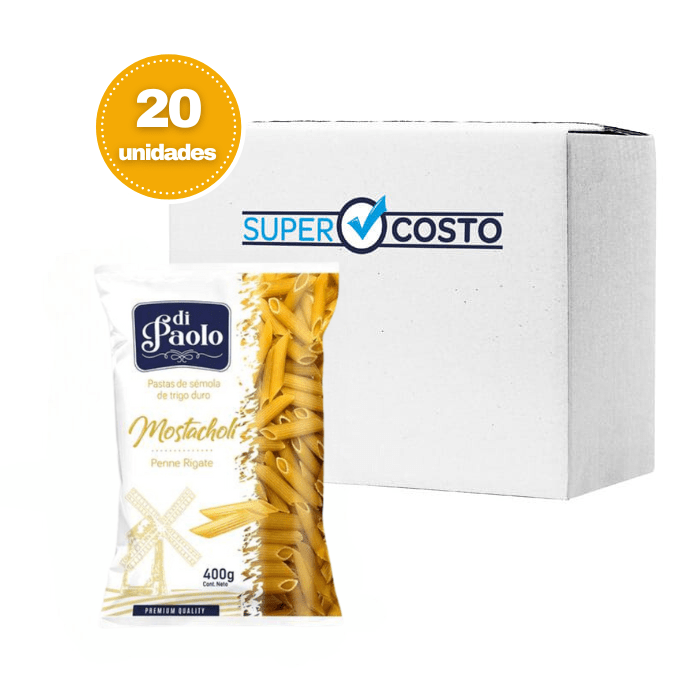 Caja 20 Pasta Mostacholi 400 Gr. Di Paolo | Super Costo | Pañales y ...