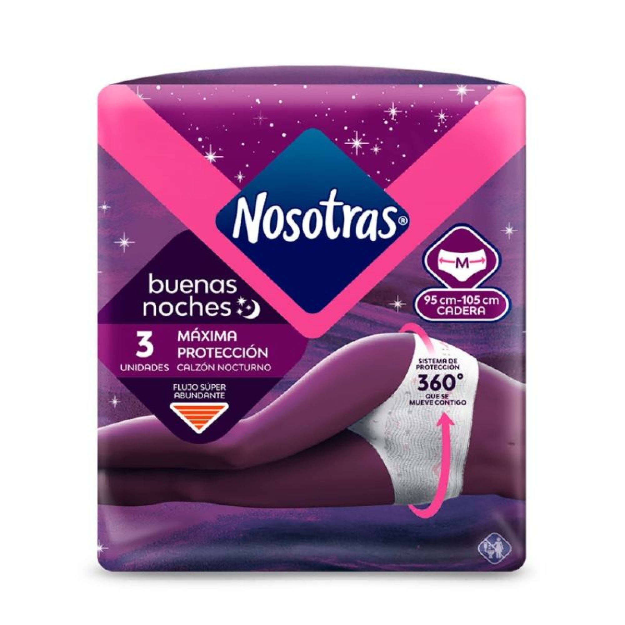 Calzón Nocturno Talla M 3 Un. Nosotras | Super Costo | Pañales y ...