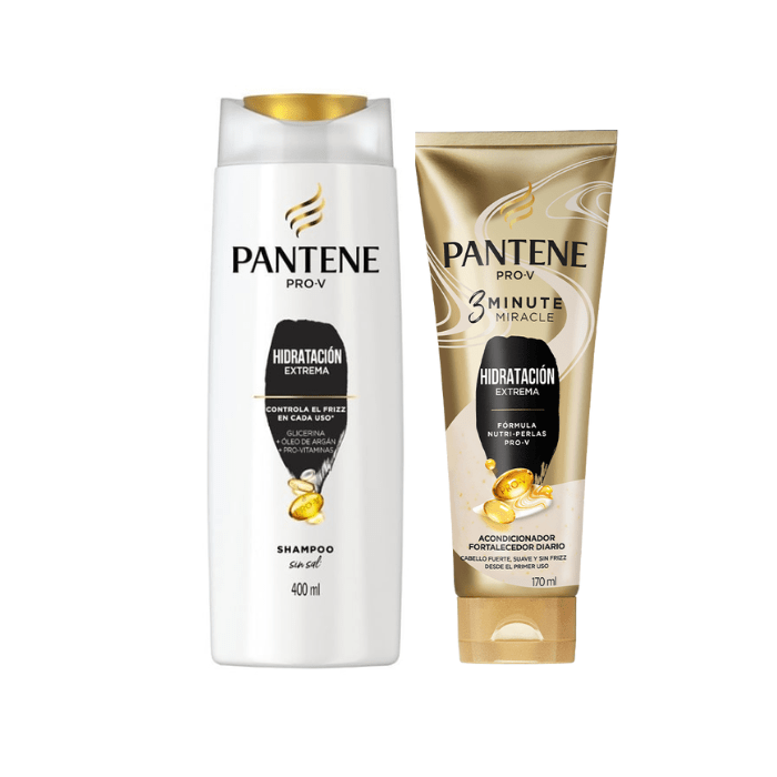 Pack Shampoo + Acondicionador 3 Minutos Hidratación Extrema. Pantene | Super Costo | Pañales y ...
