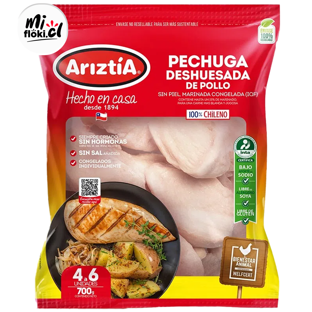 Pechuga Deshuesada de Pollo Ariztia 700g | Mifloki