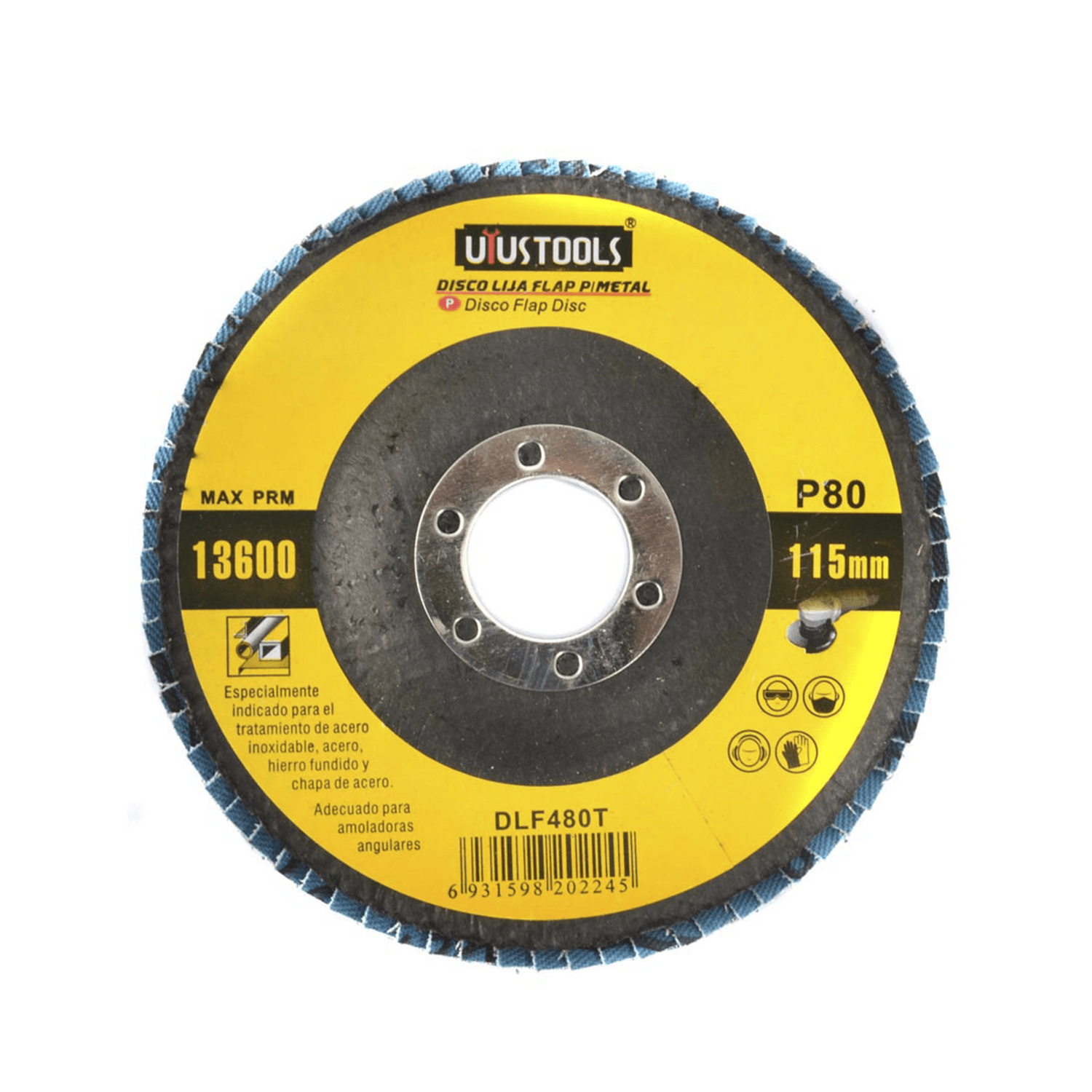 Angle Grinder Sanding Disc 20-Pack Flap Discs 4.5 Inch – 40 To 120 Grit ...