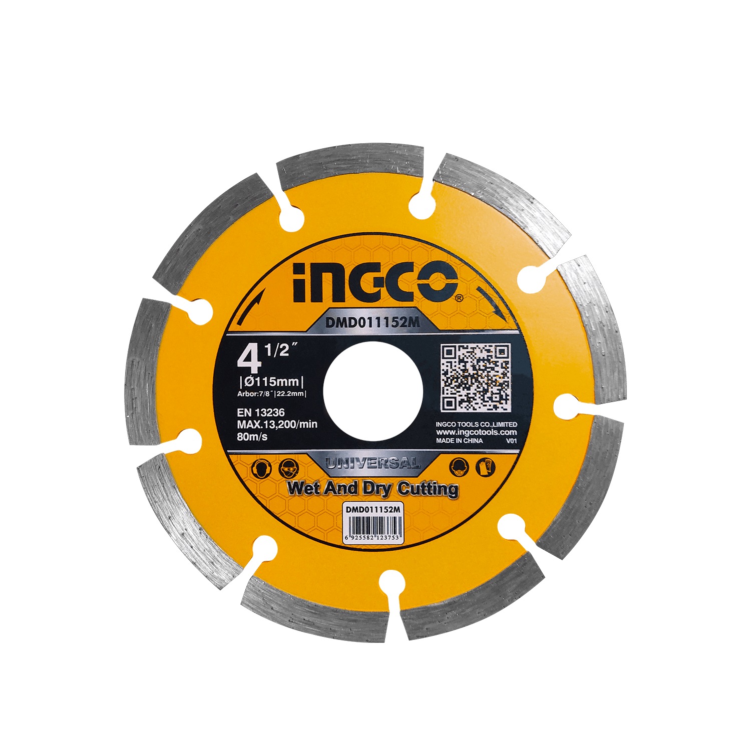 DISCO DIAMANTADO 41/2 SEGMENTADO INGCO | Forzza