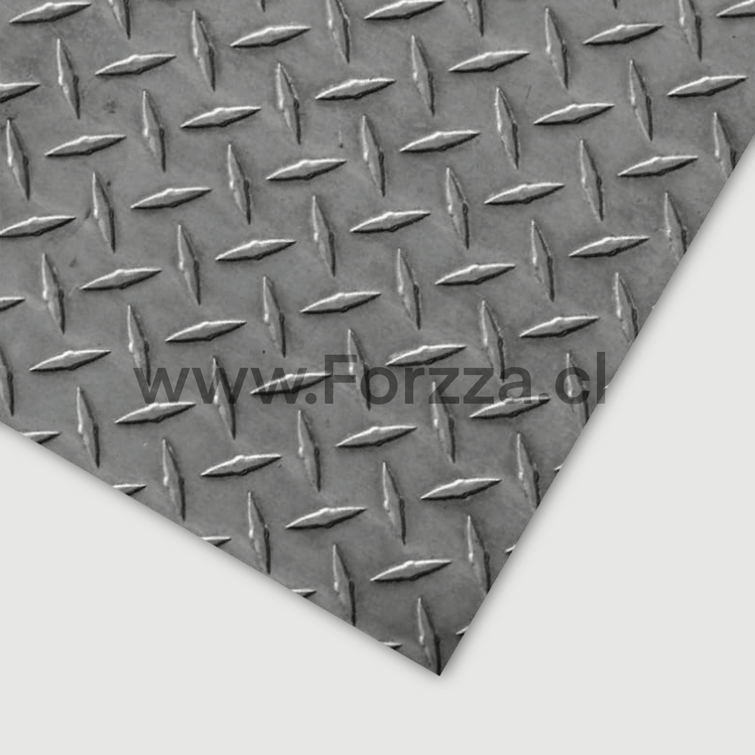 PLANCHA DE ACERO DIAMANTADO NEGRO 1X3X2.5MM | Forzza