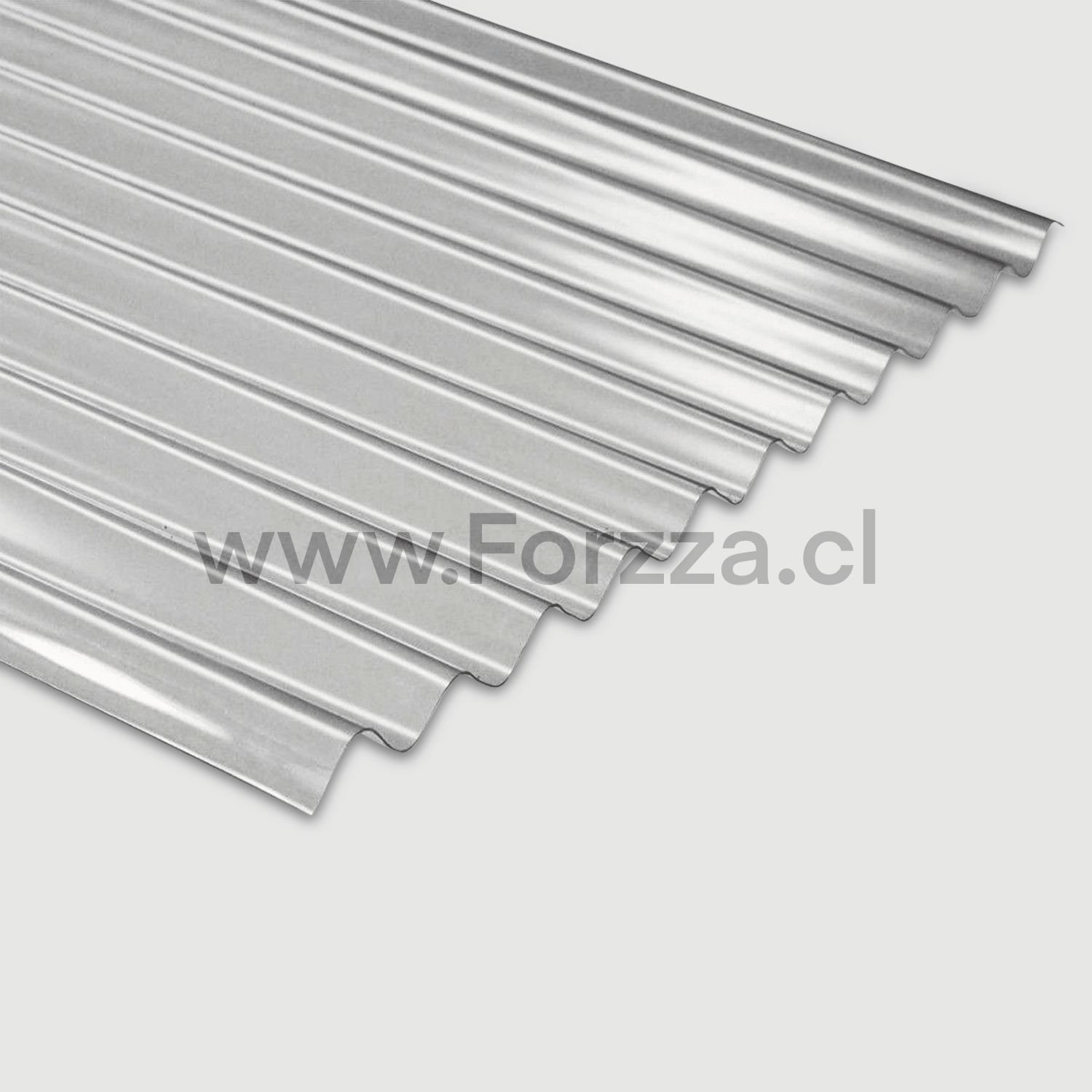 CALAMINA PVC ONDULADA TRANSPARENTE 1.0MM 3.7M X 0.93M 3.44M2 | Forzza
