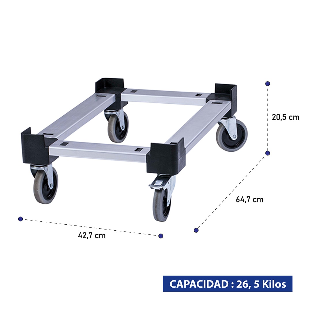 CARRO PARA CONTENEDOR ISOTERMICO EPP | Cuuk.cl