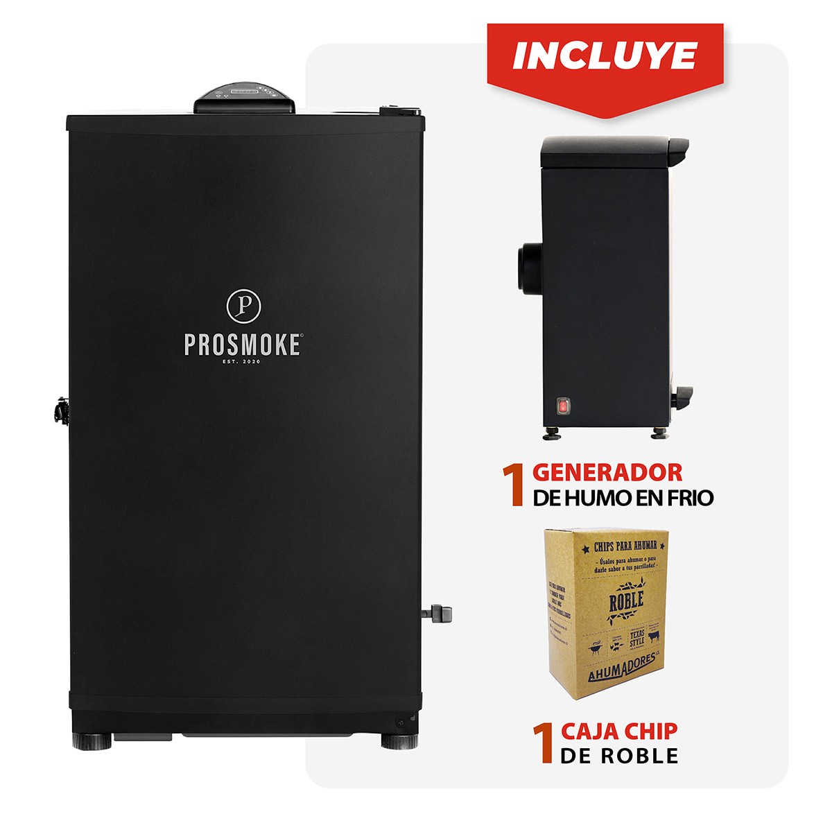 Pack Ahumador Eléctrico Prosmoke Pm40 + Generador Humo Frío | Comercial ...