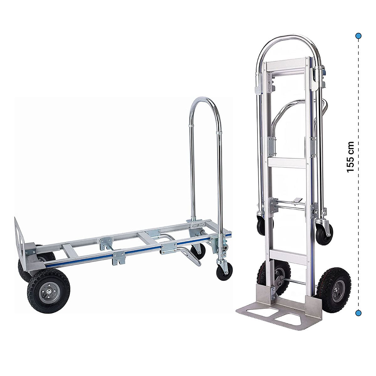 CARRO DE CARGA 2 en 1 de 142 CM. CAPACIDAD 200/250 KG | Comercial Globex
