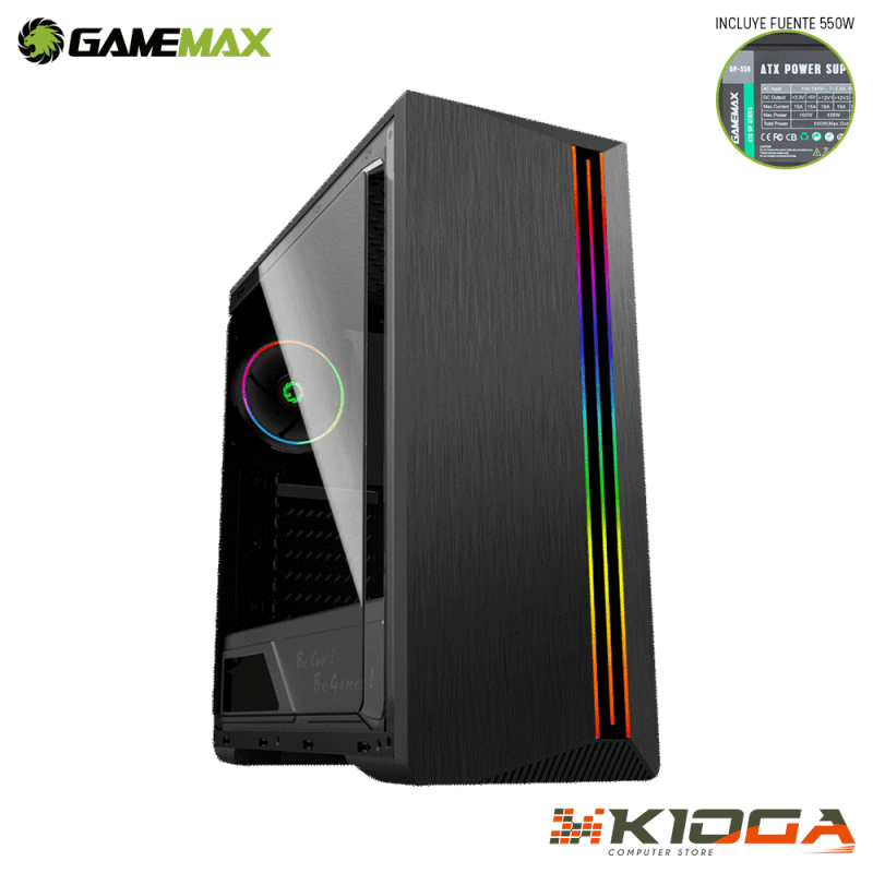 CASE CON FUENTE | KIOGA COMPUTER STORE