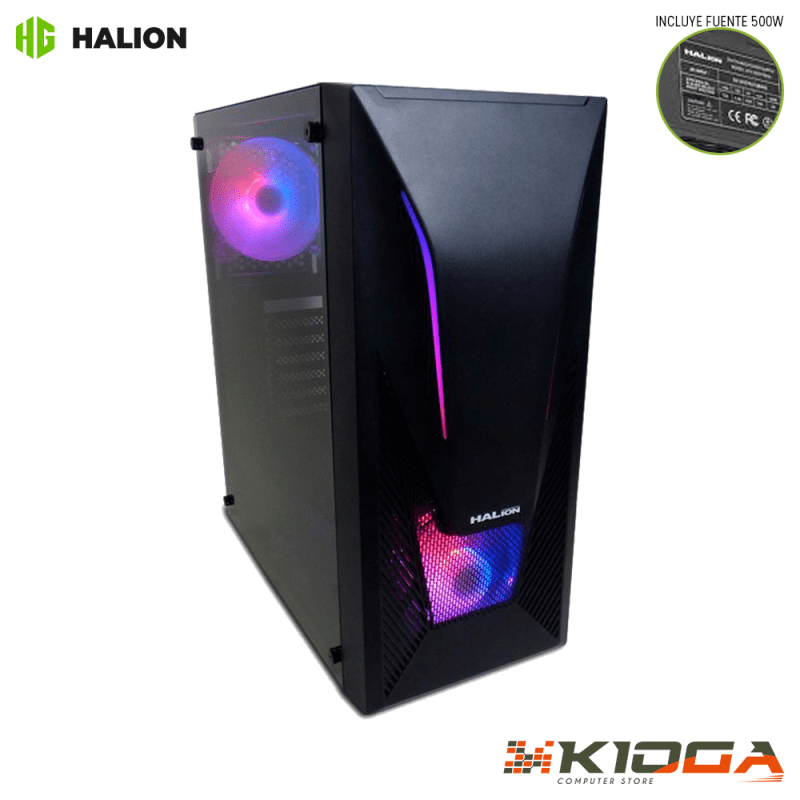 CASE CON FUENTE | KIOGA COMPUTER STORE