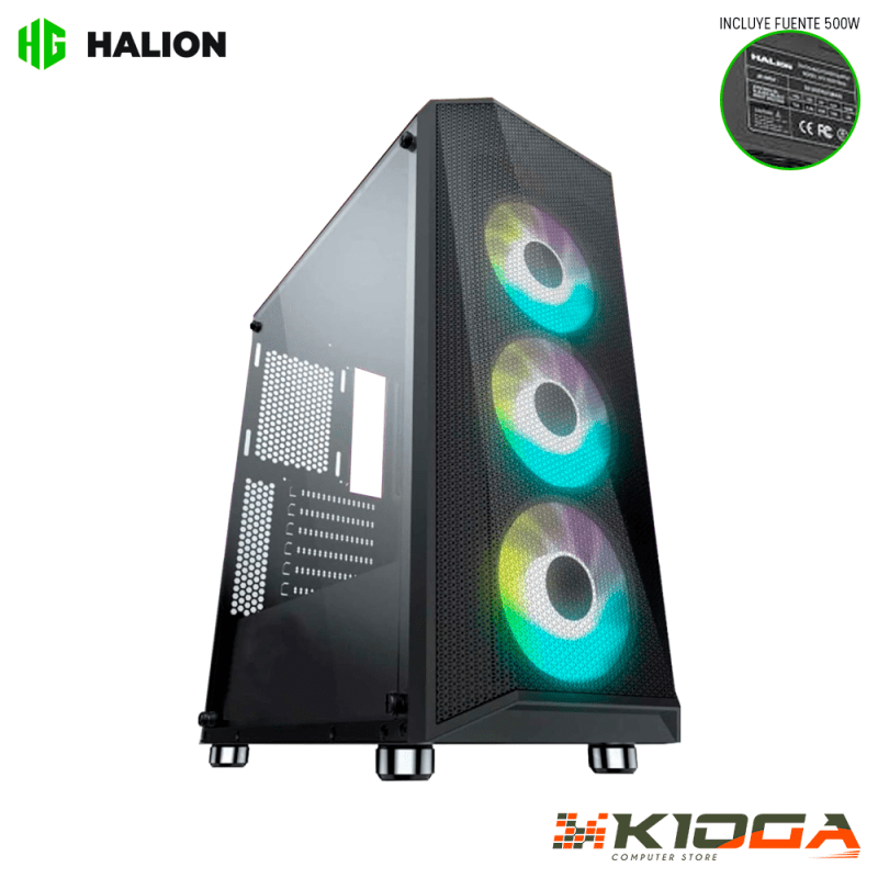 CASE CON FUENTE | KIOGA COMPUTER STORE
