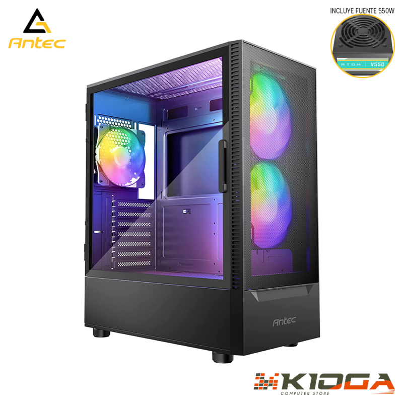 CASE CON FUENTE | KIOGA COMPUTER STORE