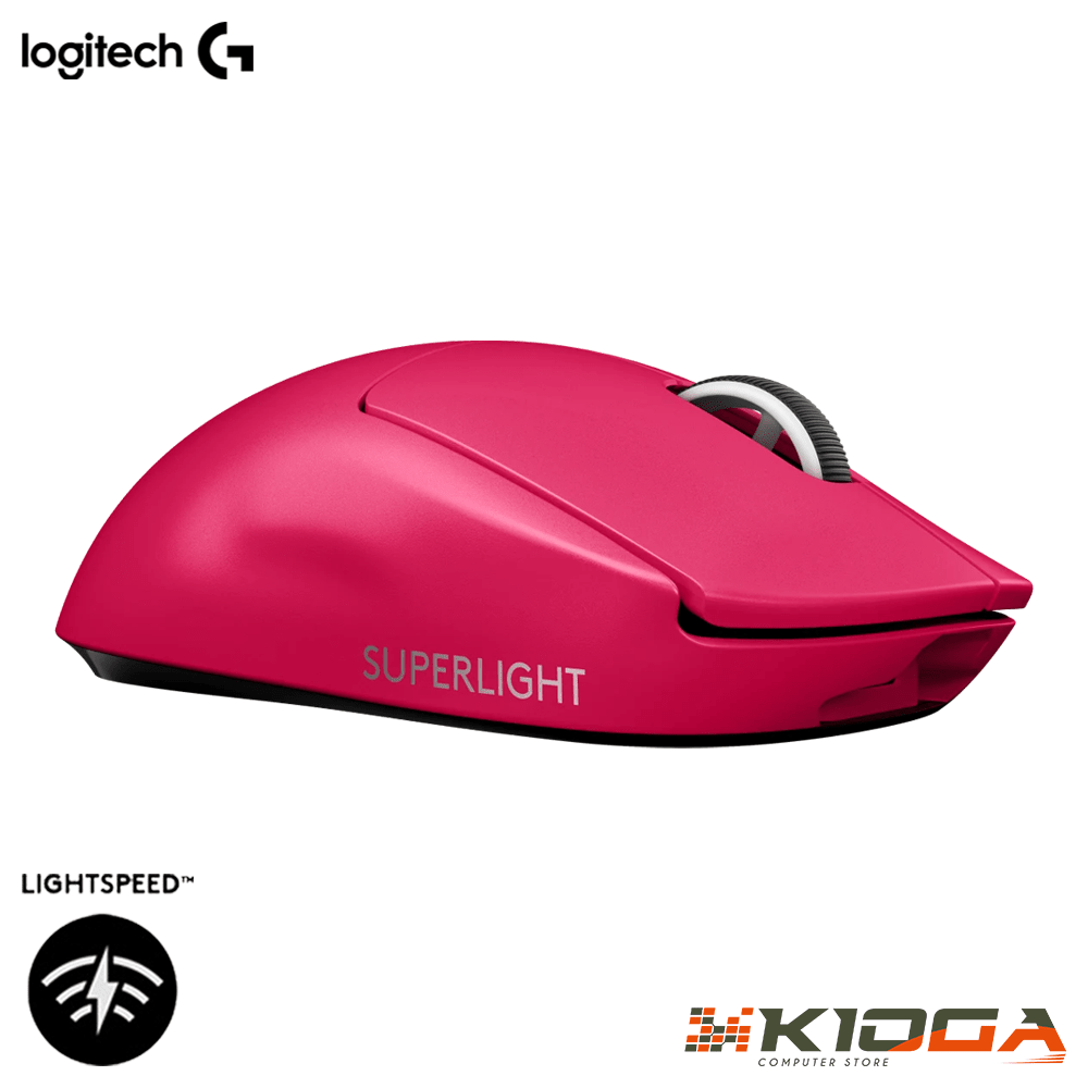 MOUSE WIRELESS LOGITECH G PRO X SUPERLIGHT HERO LIGHTSPEED MAGENTA ...