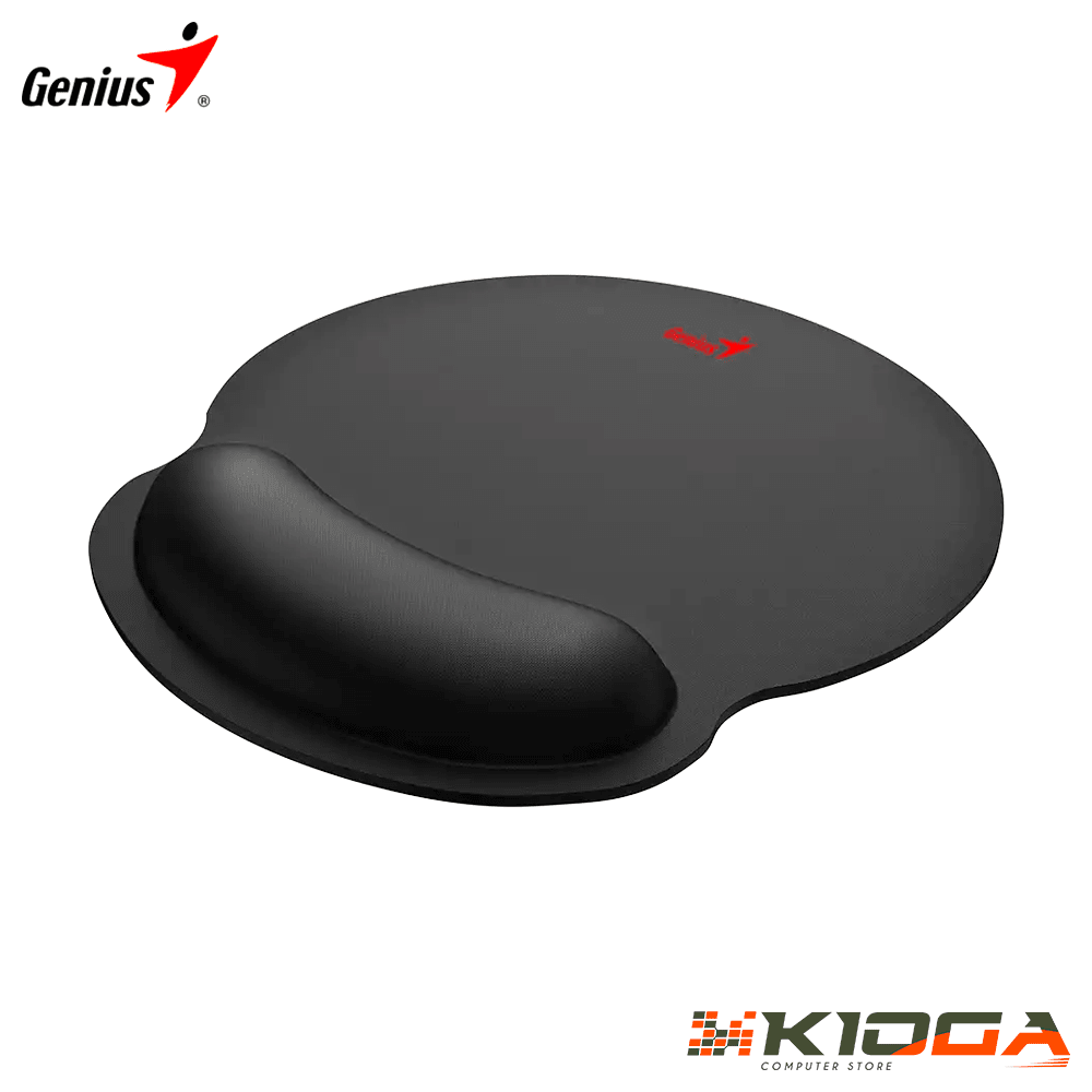 MOUSEPAD GENIUS G-WMP 100 C/REPOSA MUÑECAS BLACK | KIOGA COMPUTER STORE