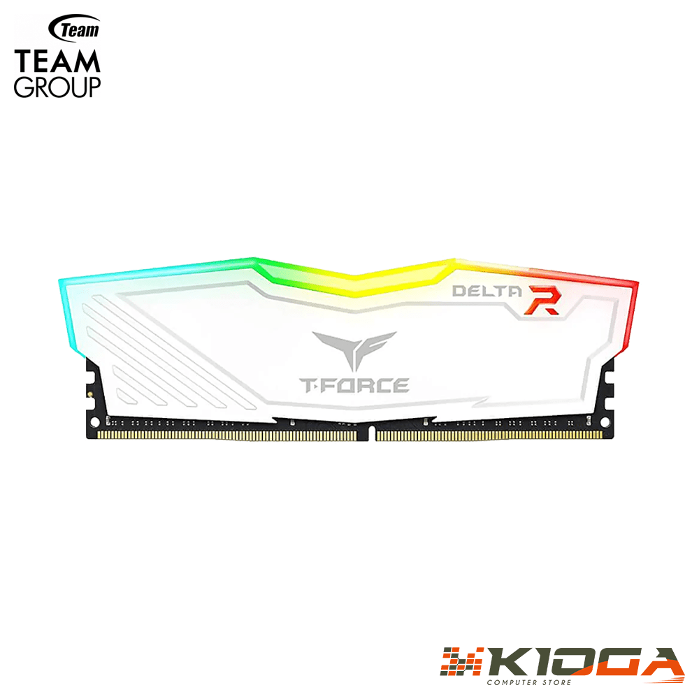 RAM TEAM GROUP T-FORCE DELTA R WHITE 8GB DDR4 3200MHz | KIOGA COMPUTER ...