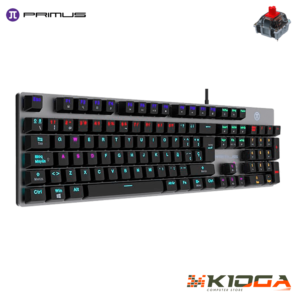 TECLADO PRIMUS GAMING BALLISTA 90T - RED SWITCH | KIOGA COMPUTER STORE