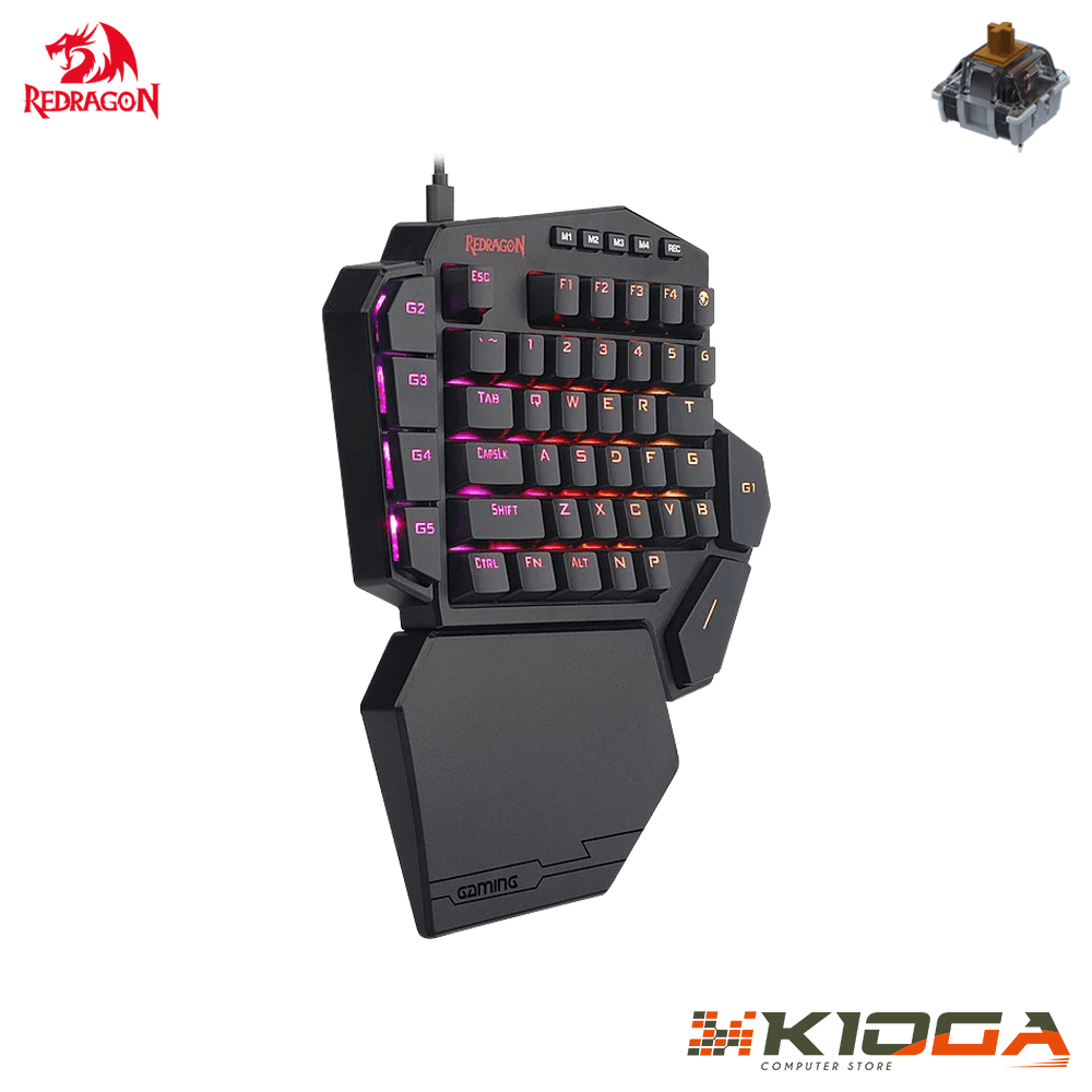 TECLADO REDRAGON DITI - BROWN SWITCH | KIOGA COMPUTER STORE