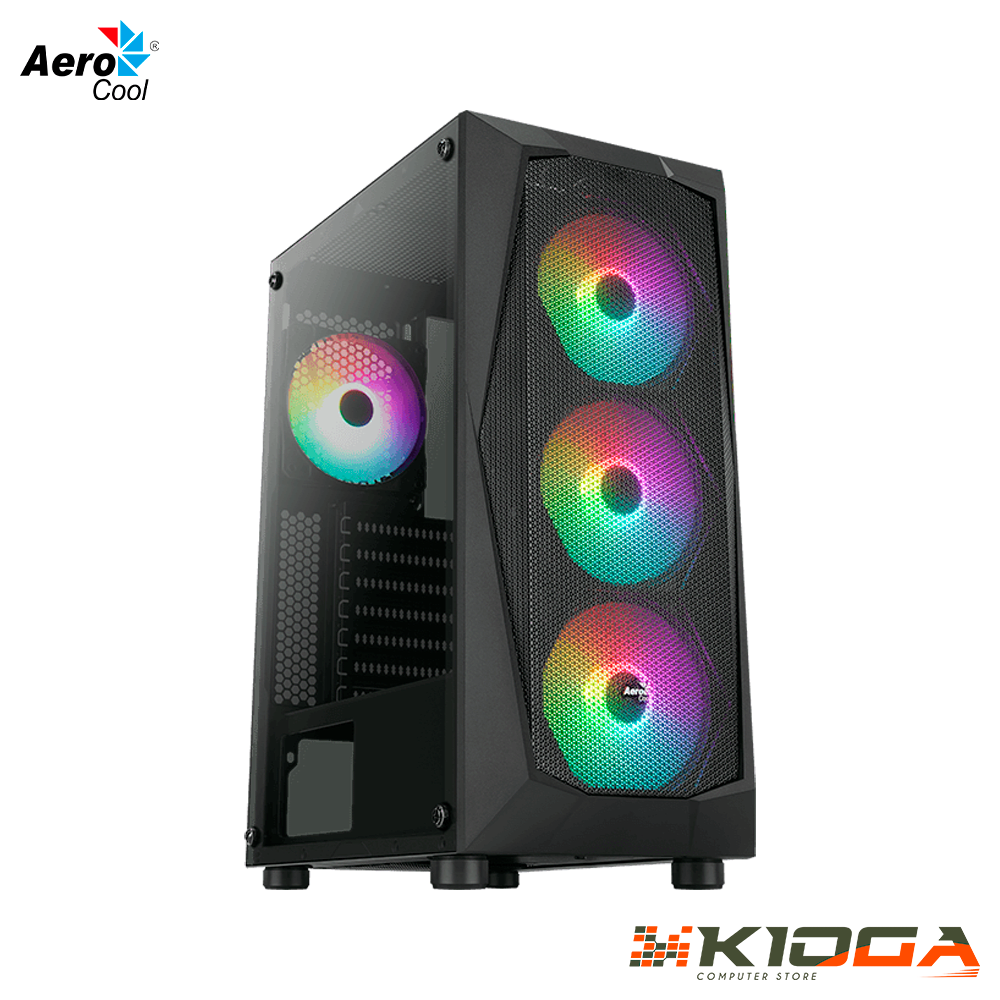 CASE AEROCOOL FALCON BLACK | KIOGA COMPUTER STORE