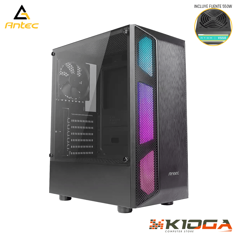 CASE C/FUENTE ANTEC NX2555 + 550W | KIOGA COMPUTER STORE
