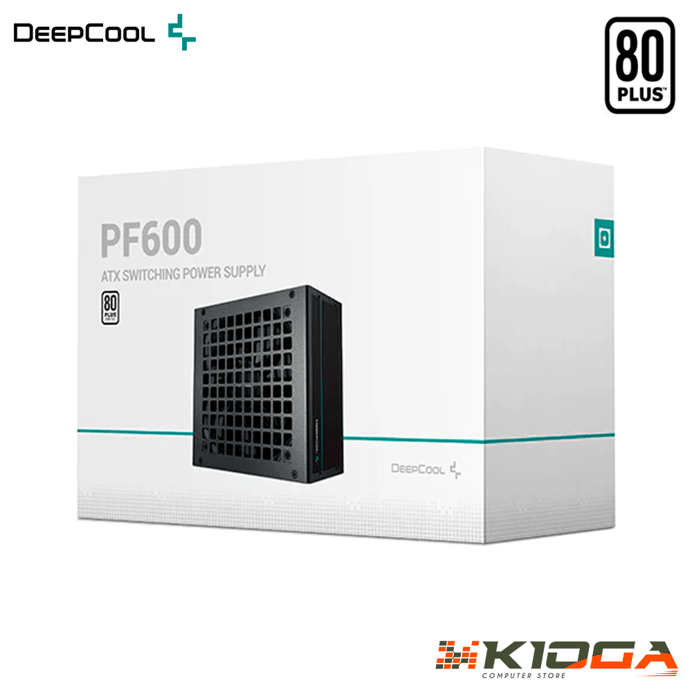 FUENTE DEEPCOOL PF600 600W 80+ WHITE | KIOGA COMPUTER STORE